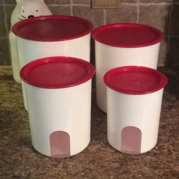 Tupperware | Kitchen | Tupperware 4 Piece Cannister Set | Poshmark